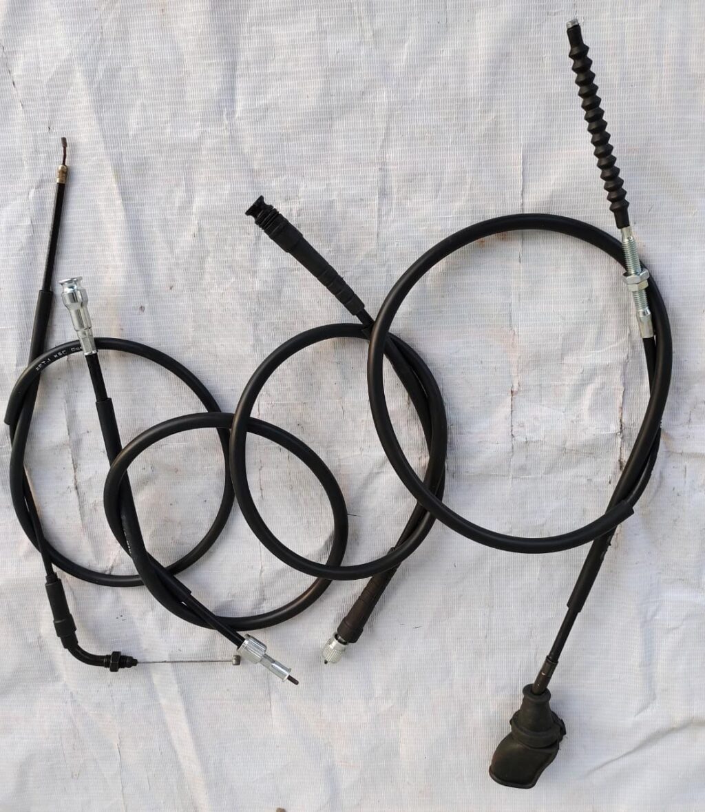 CABLE SET DELUXE (METER+RPM+CLUTCH+RACE CABLE) PACK OF 4 CABLES GENUINE ...